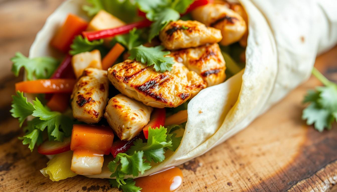 Grilled Chicken and Vegetable Wraps: Easy & Healthy 1
