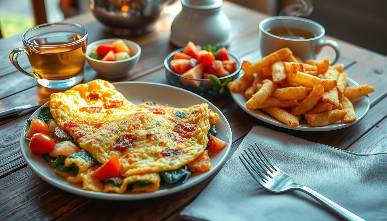 Easy Vegetable Omelette Recipe for Breakfast 1