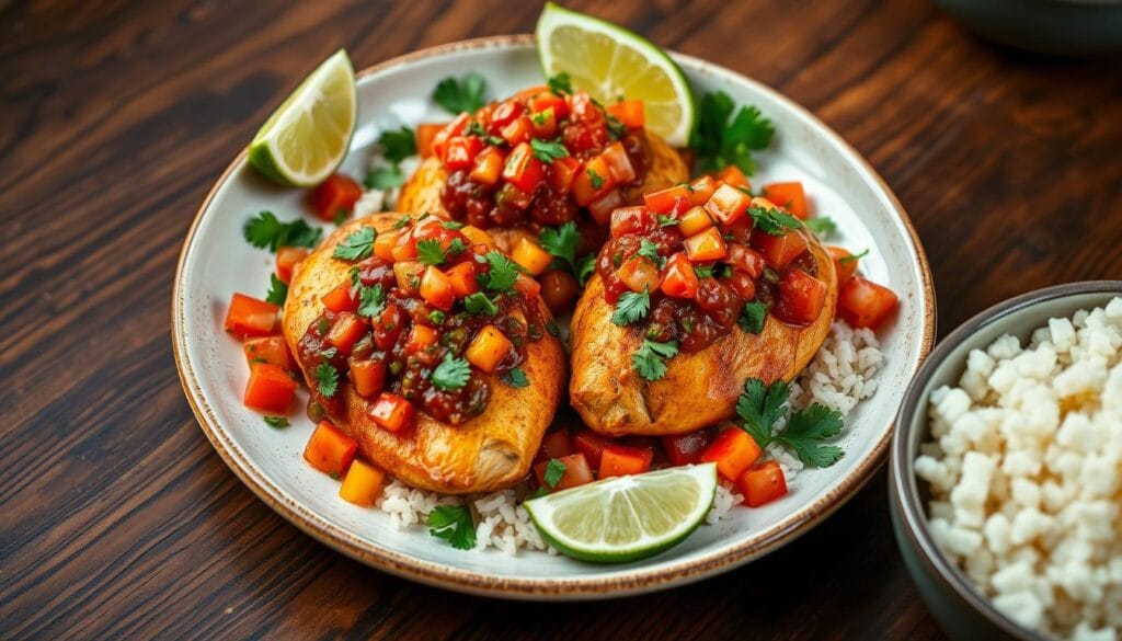 Easy Baked Salsa Chicken - 30 Minute Family Dinner
