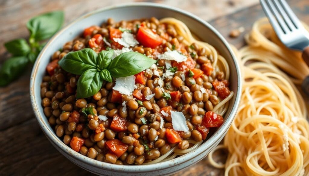 Hearty Green Lentil Bolognese Recipe