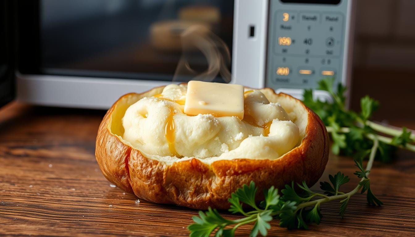 Easy Microwave Baked Potato Recipe