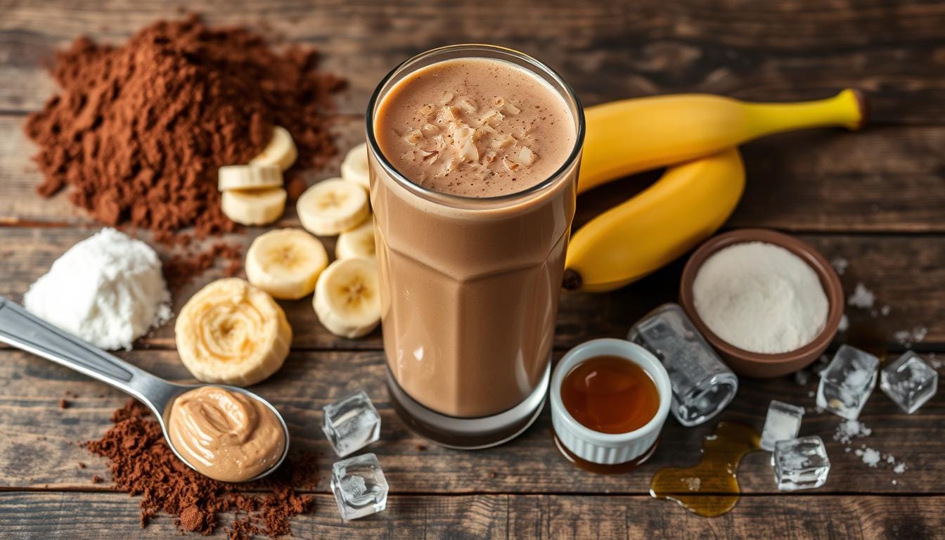 Chocolate-Peanut Butter Protein Shake