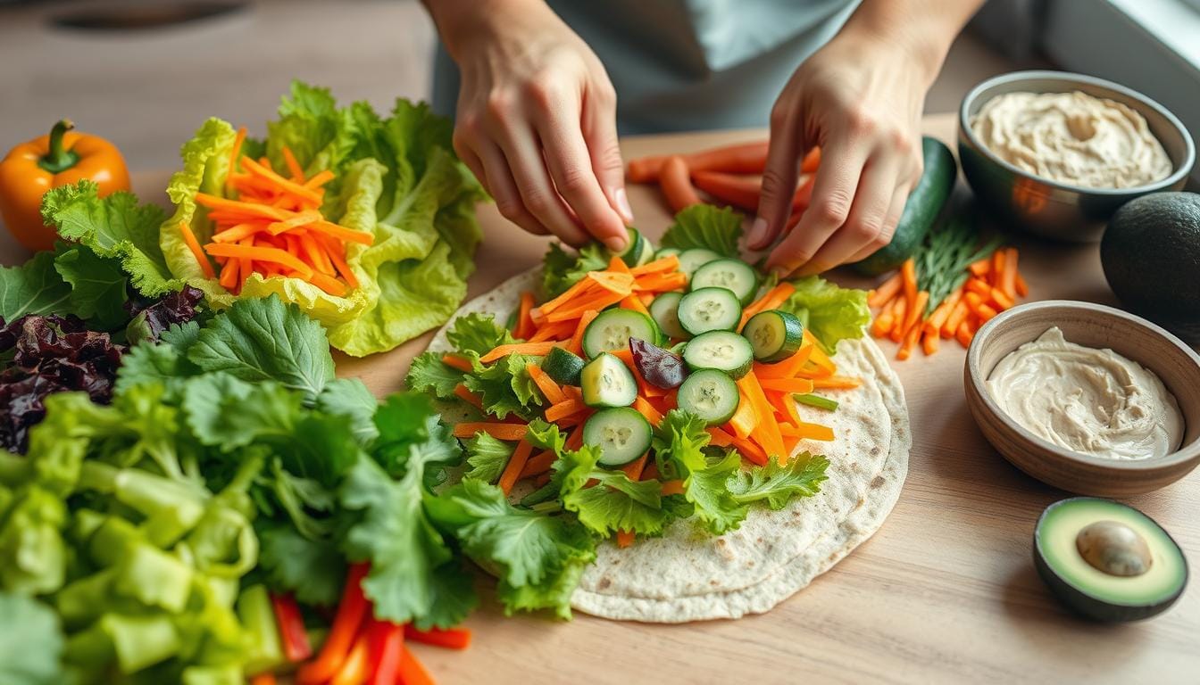 Delicious Veggie Wrap: A Healthy Lunch Option
